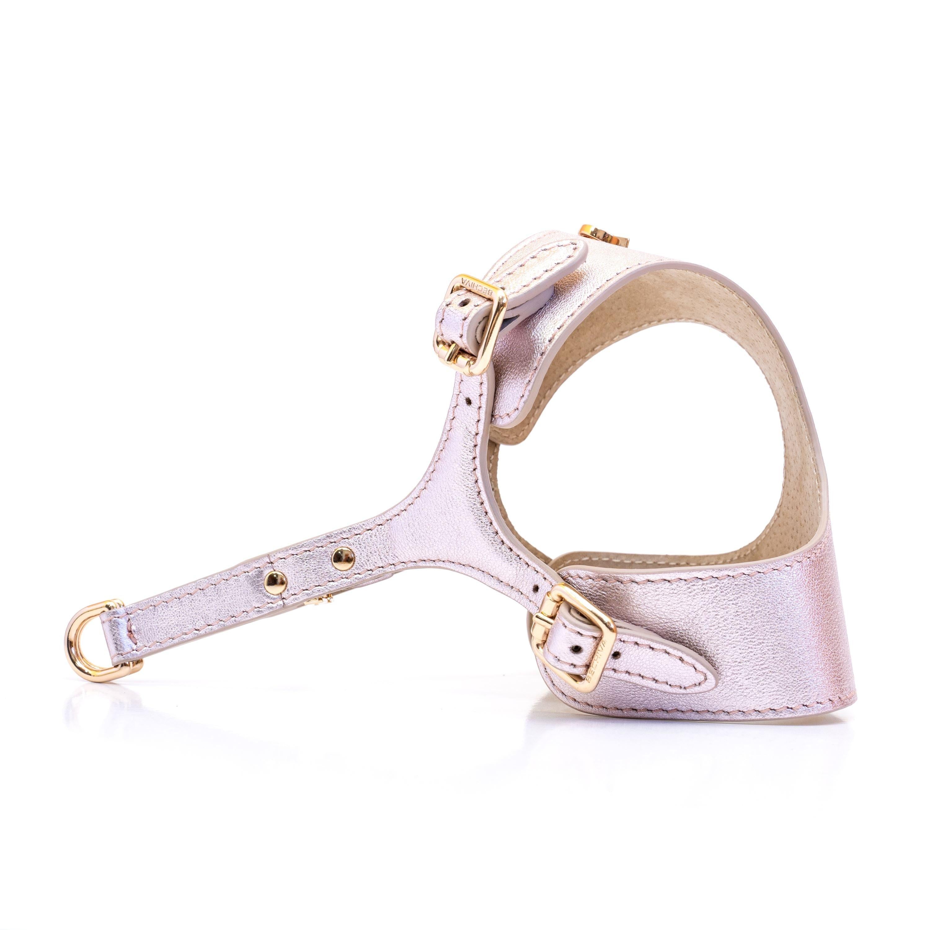 Dog Harness Tino Silver Rose 🖐 handmade from Bechiva