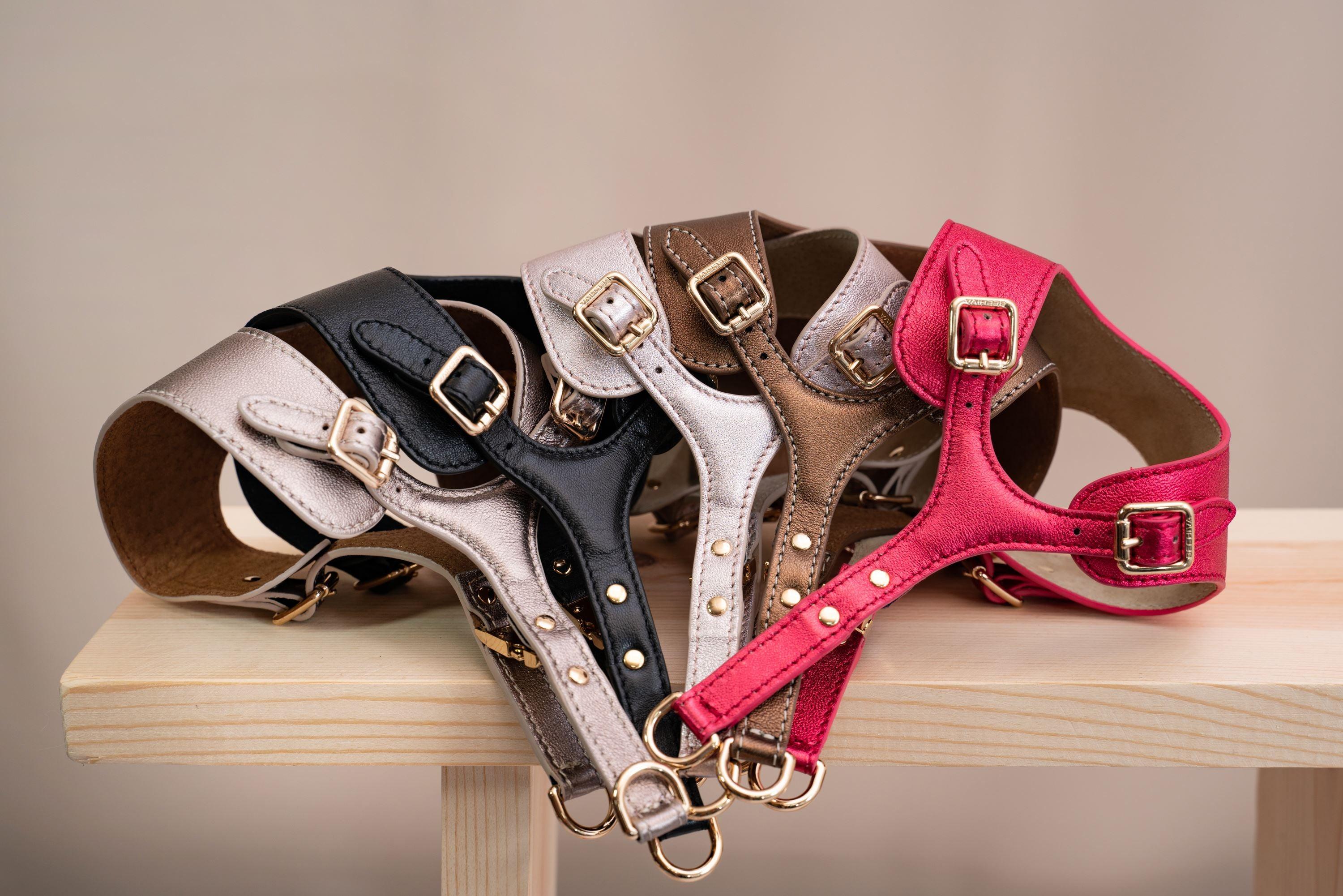 Dog Harness Tino Silver Rose 🖐 handmade from Bechiva